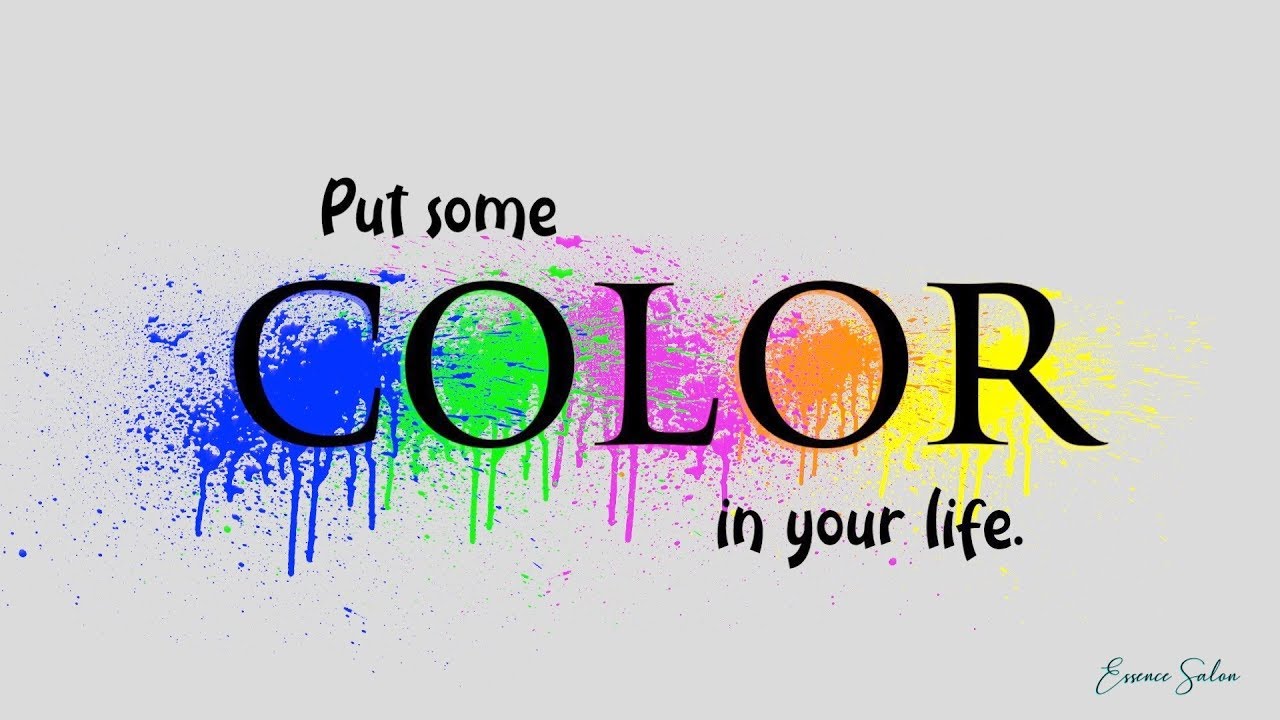 Put Some Color In Your Life - YouTube