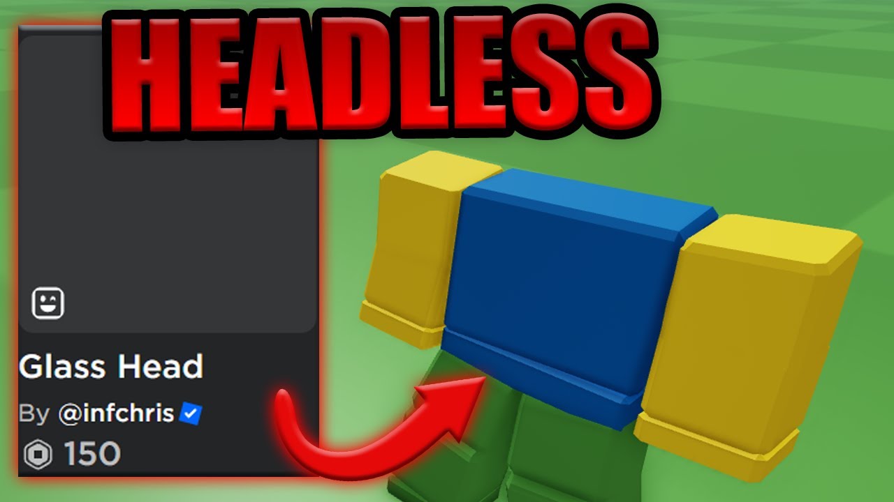 New Roblox Glass Headless Trick! - YouTube
