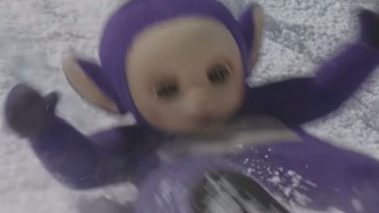 Tinky Winky Becomes A Giant Snowball! - YouTube