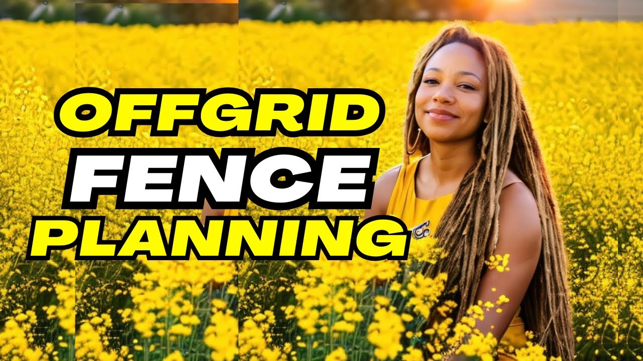 Offgrid Fencing Project: Planning Phase | Measuring Distance & Marking Posts with Flags - YouTube