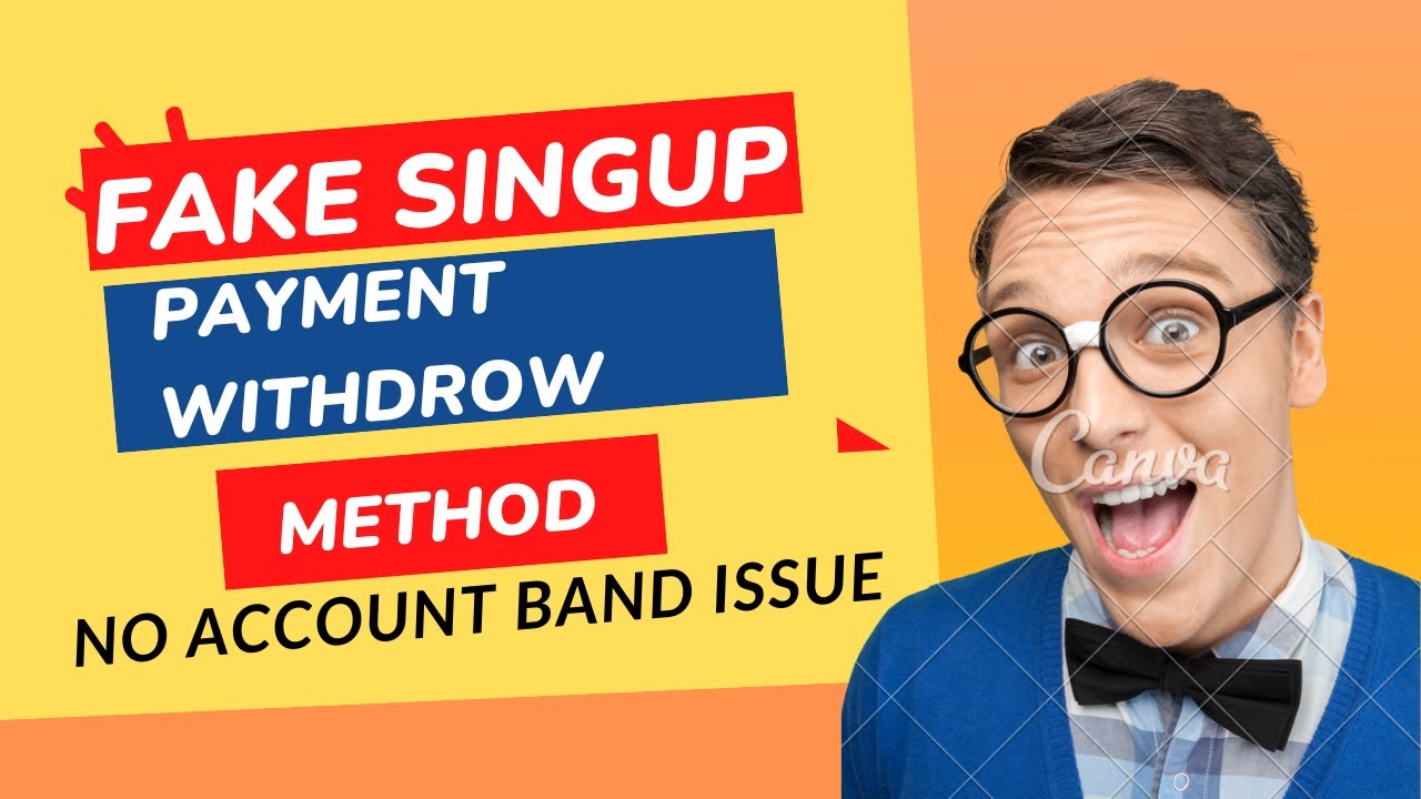 fake Singup payment withdraw method !! no account band issues # ...