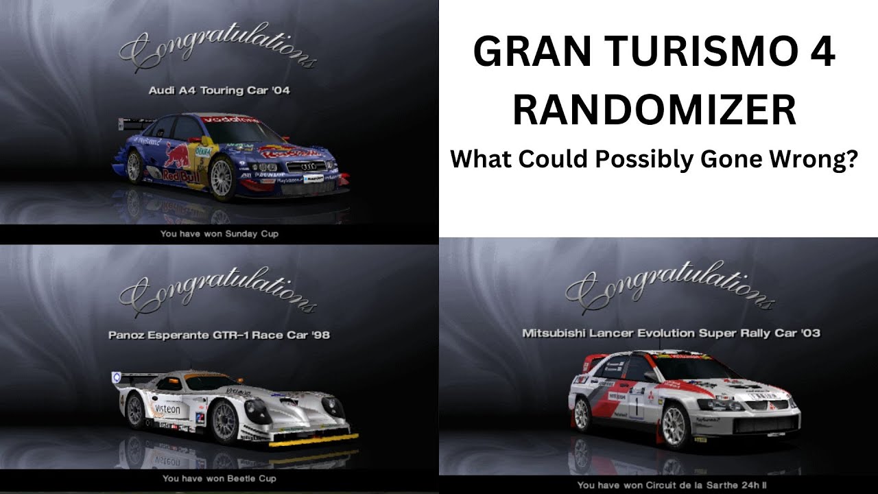 Gran Turismo 4 Randomizer, Sambil Nunggu Timnas - YouTube