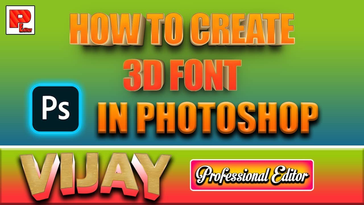 How To Create 3D Font In Photoshop No Templates Professional how-to-create-3d-font-in-photoshop-no-templates-professional