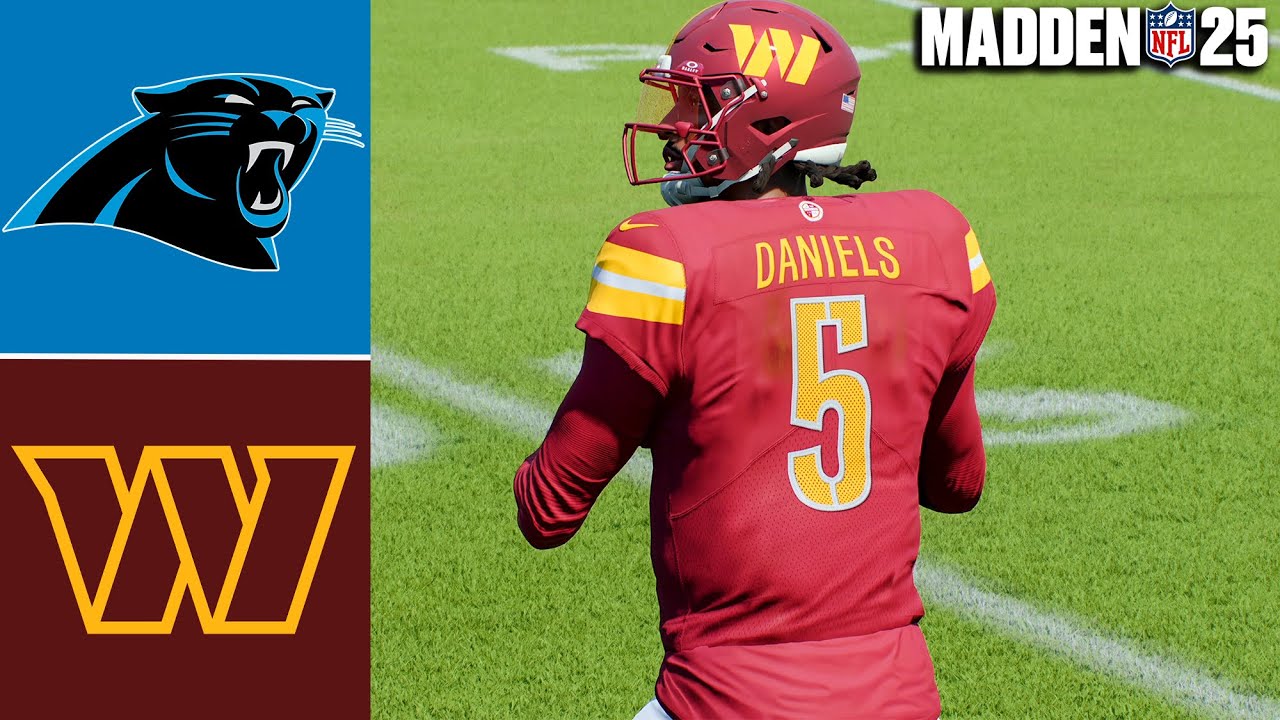 Panthers vs Commanders Week 7 | Madden 25 | Full Gameplay - YouTube