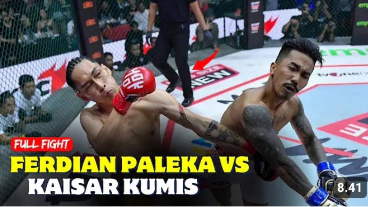 FULL FIGHT detik detik kumis KO ,ferdian paleka vs kaisar kumis - YouTube