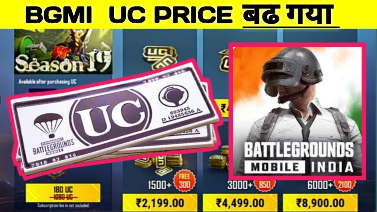 BGMI UC PRICE. | 💯 BATTLEGROUND MOBILE INDIA UC PRICE 💯 DYNAMO GAMING ️ ...