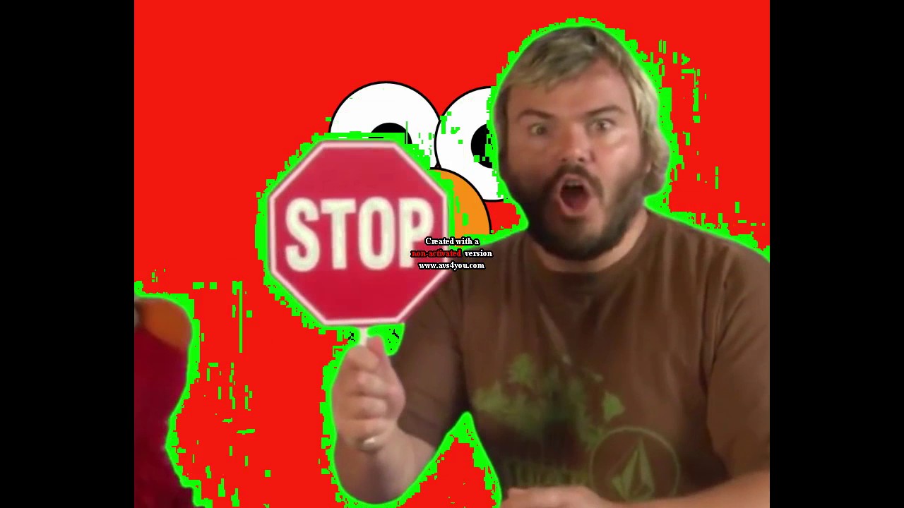 Sesame Street Jack Black Defines Octagon In Elmo's Screen - YouTube