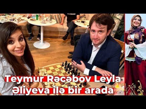 Teymur Rəcəbov Leyla Əliyeva ilə bir arada