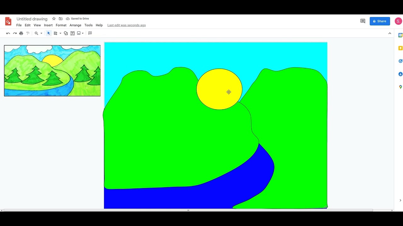 Landscape Google Drawings - YouTube