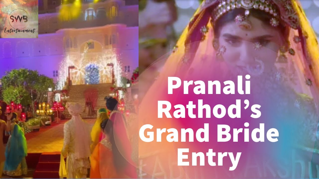 Pranali Rathod | Big Entrance as the Bride - YouTube