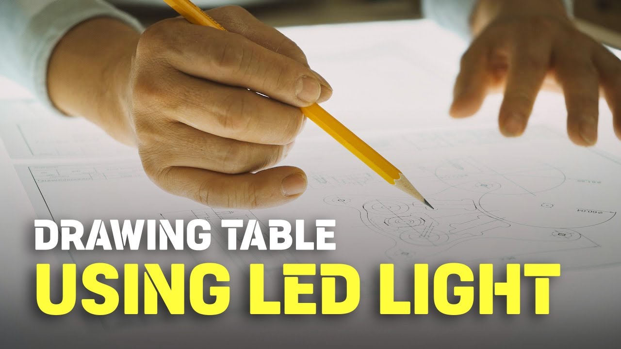Drawing Table Using LED light / DIY - YouTube