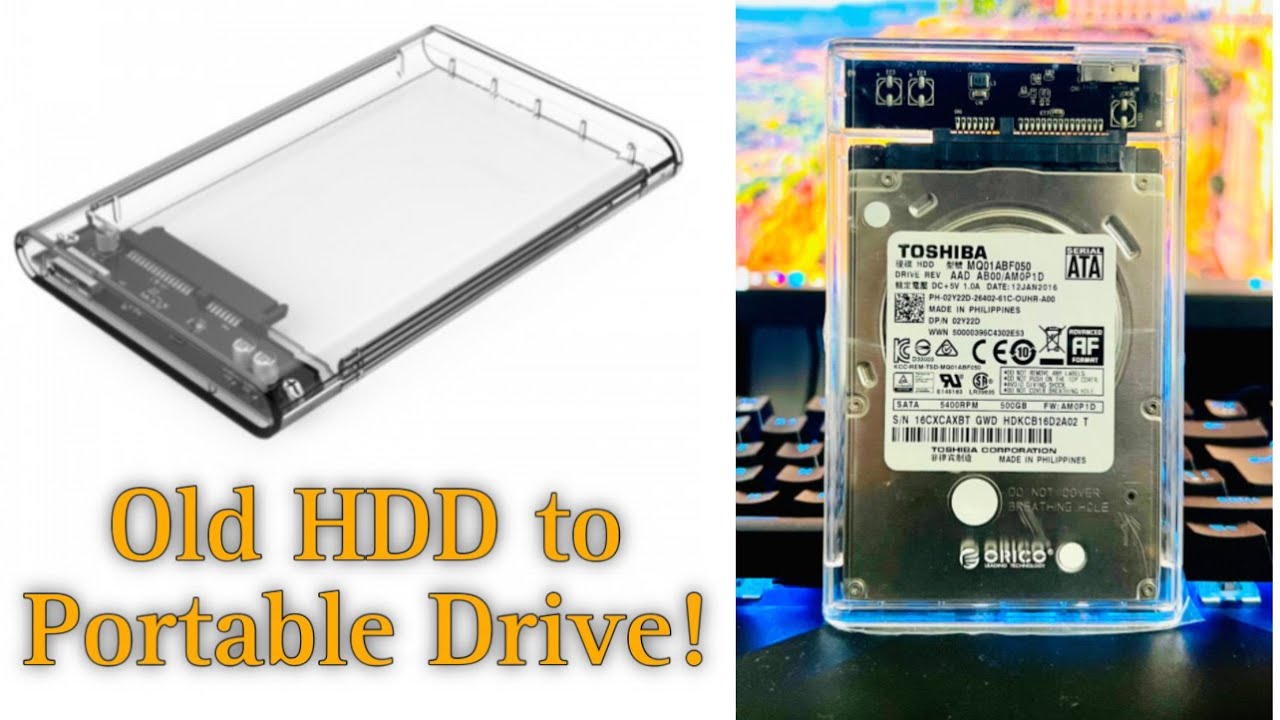 How to Turn an Old Laptop HDD into a Portable External Hard Drive - YouTube