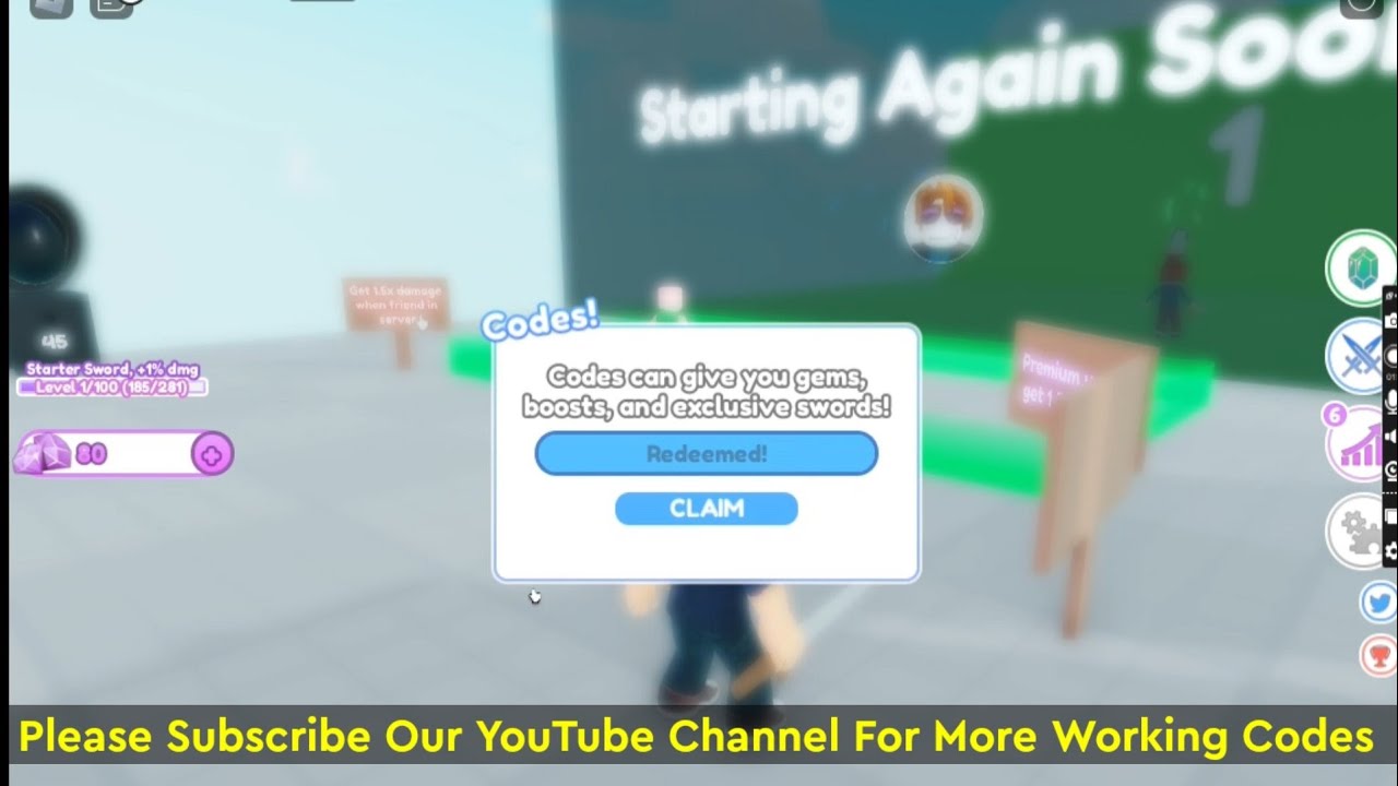 All *New* Sword Slasher Codes l Latest Working Roblox Sword Slasher ...