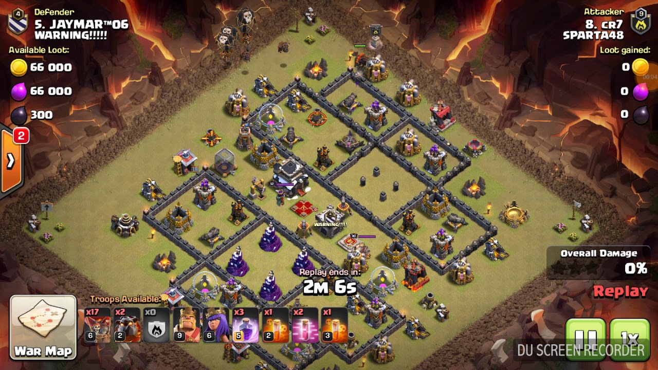 Max Th9 unbeatable war base.. th9 with 5 lava attack.. - YouTube
