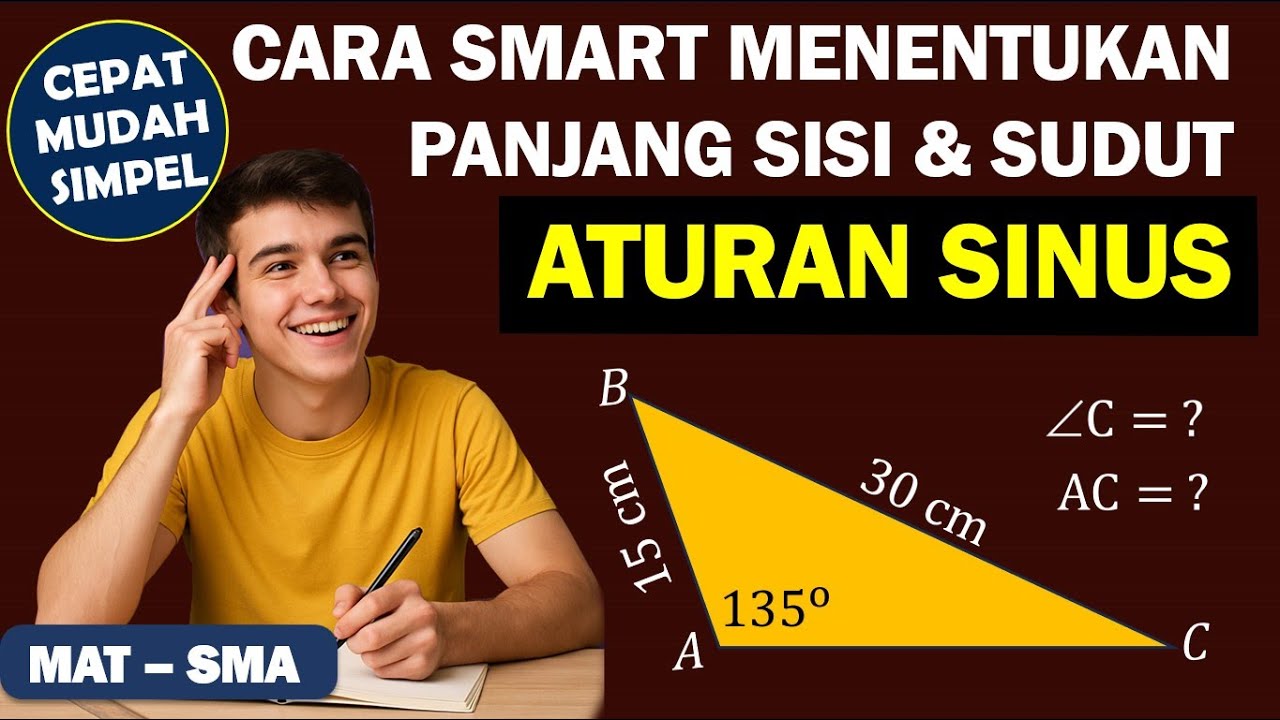 Menentukan Panjang Sisi Segitiga Dengan Aturan Sinus _ MAtematika SMA ...