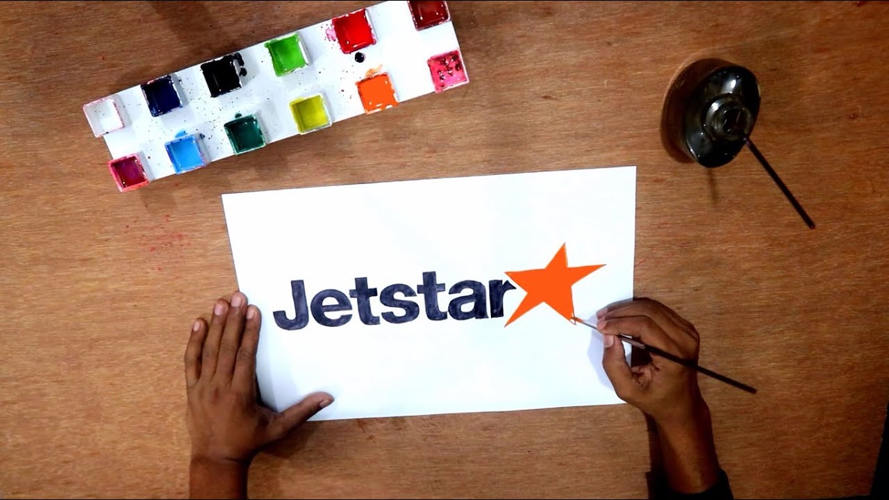 How to draw the Jetstar logo - YouTube