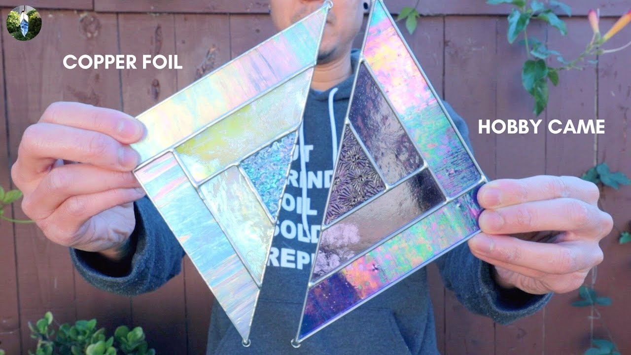 Stained Glass DIY - Triangle Project 2 ways - YouTube