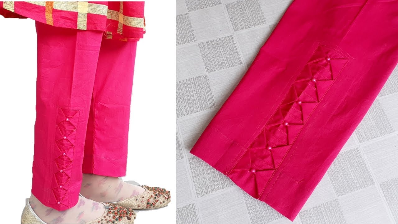 Side Design Trouser Stitching ll Beautiful Design ll By Pakistani ...