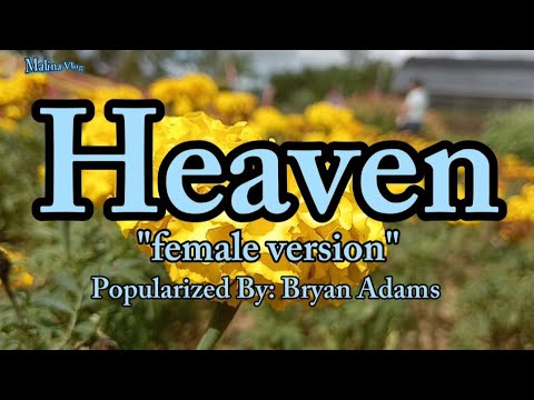 Heaven "female version" - Cover By: Diana CM (Lyrics Video) - YouTube