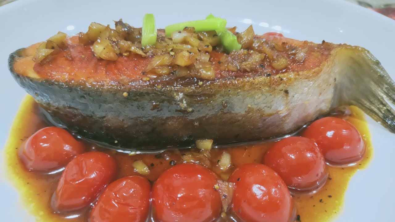 Recipe Honey Butter Garlic Salmon-Taiwanese Taiwan - YouTube