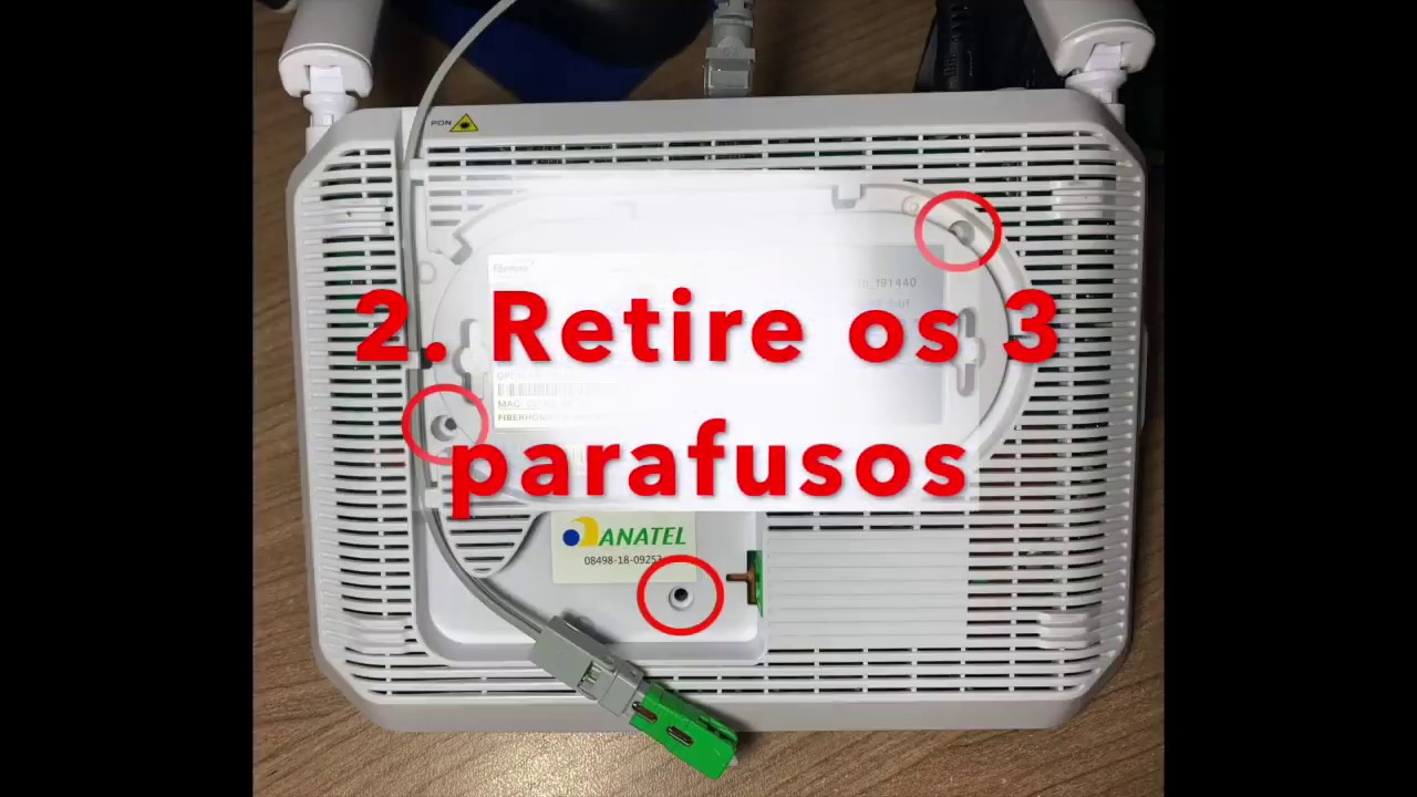 Como abrir o roteador FiberHome HG6245D - YouTube