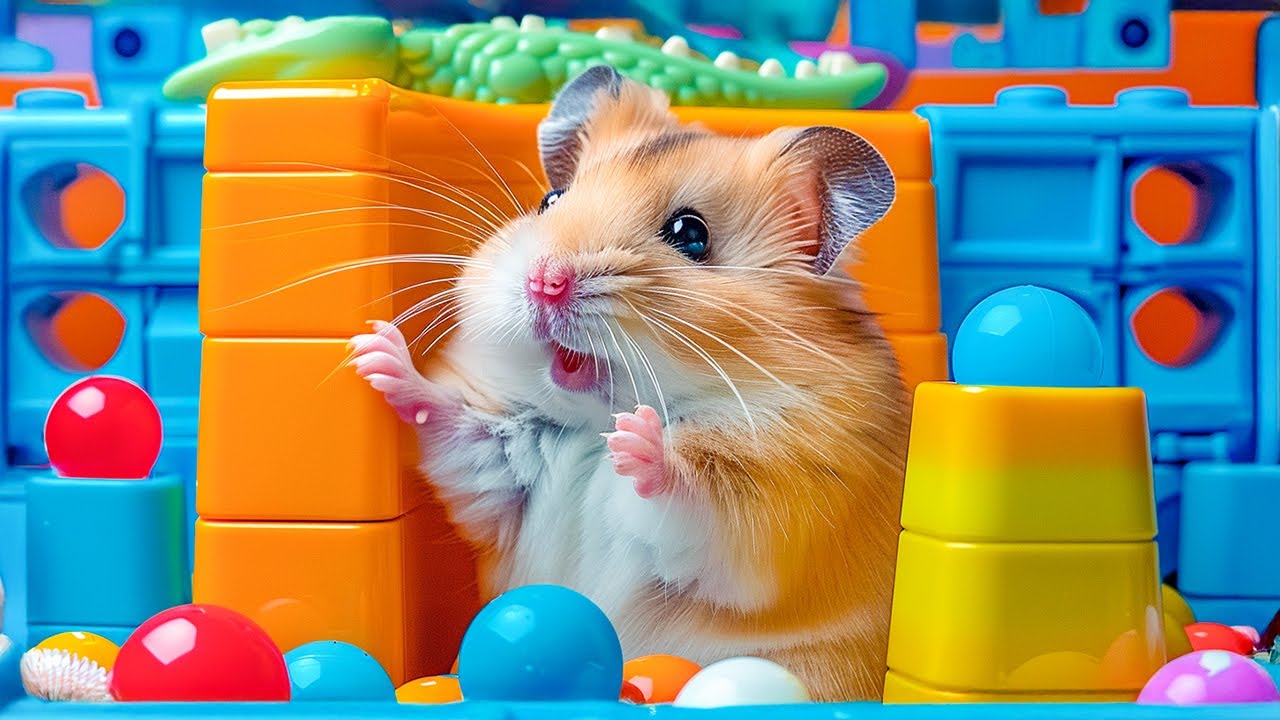 Hamster Escapes from the Multi-Level Modular Maze | Hamster Maze - YouTube