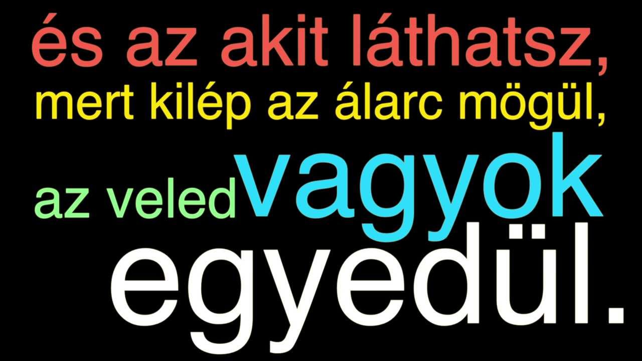United - Veled vagyok egyedül (hivatalos szöveges klip) - YouTube