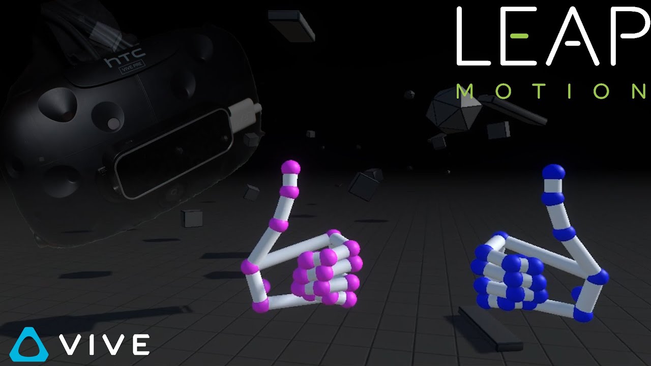 HTC Vive Leap Motion Cubes (Demo) - YouTube