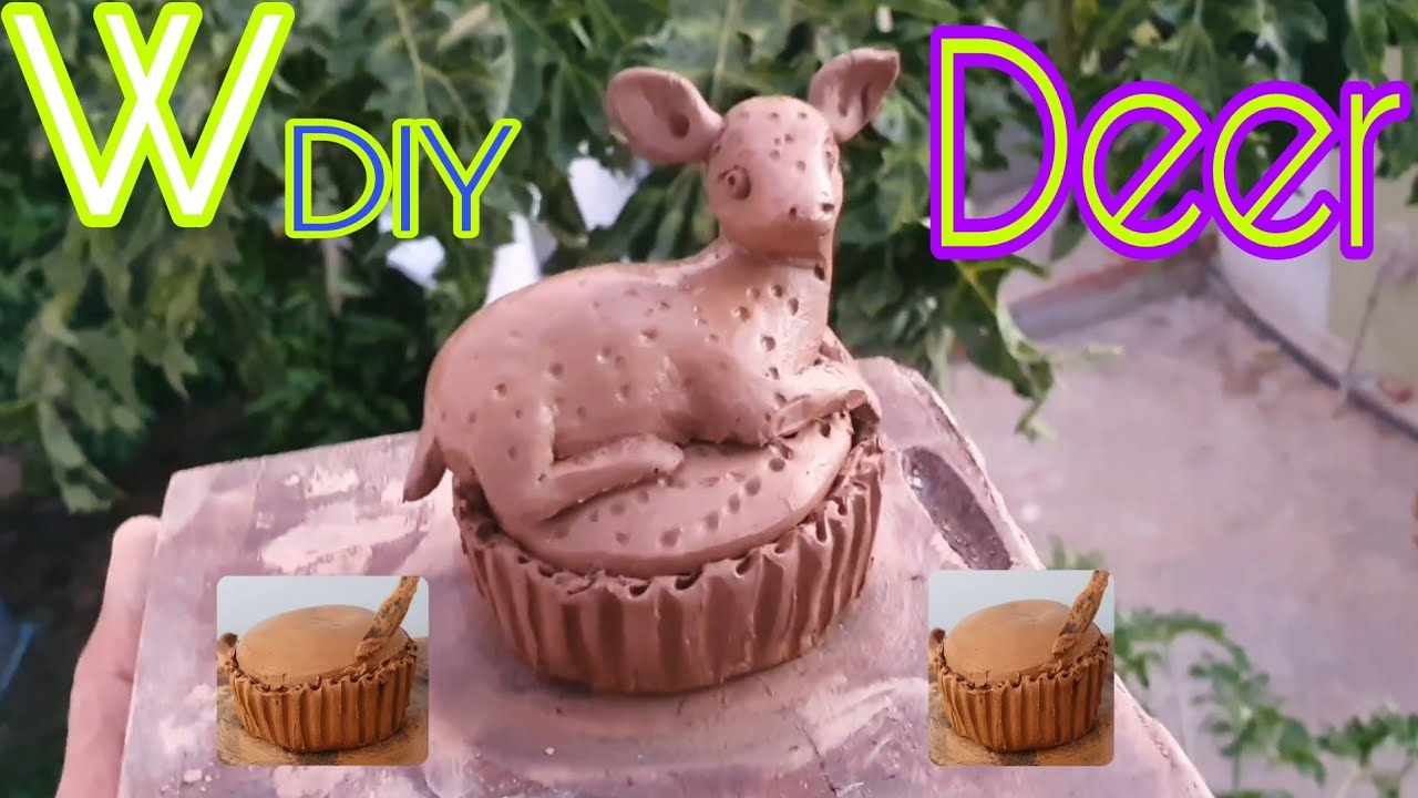 how to make Deer and bread from clay. Clay Sculpture# - YouTube