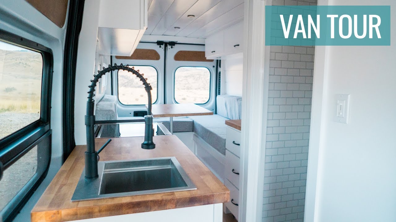 promaster van tour with bathroom | TINY HOUSE TOUR - YouTube