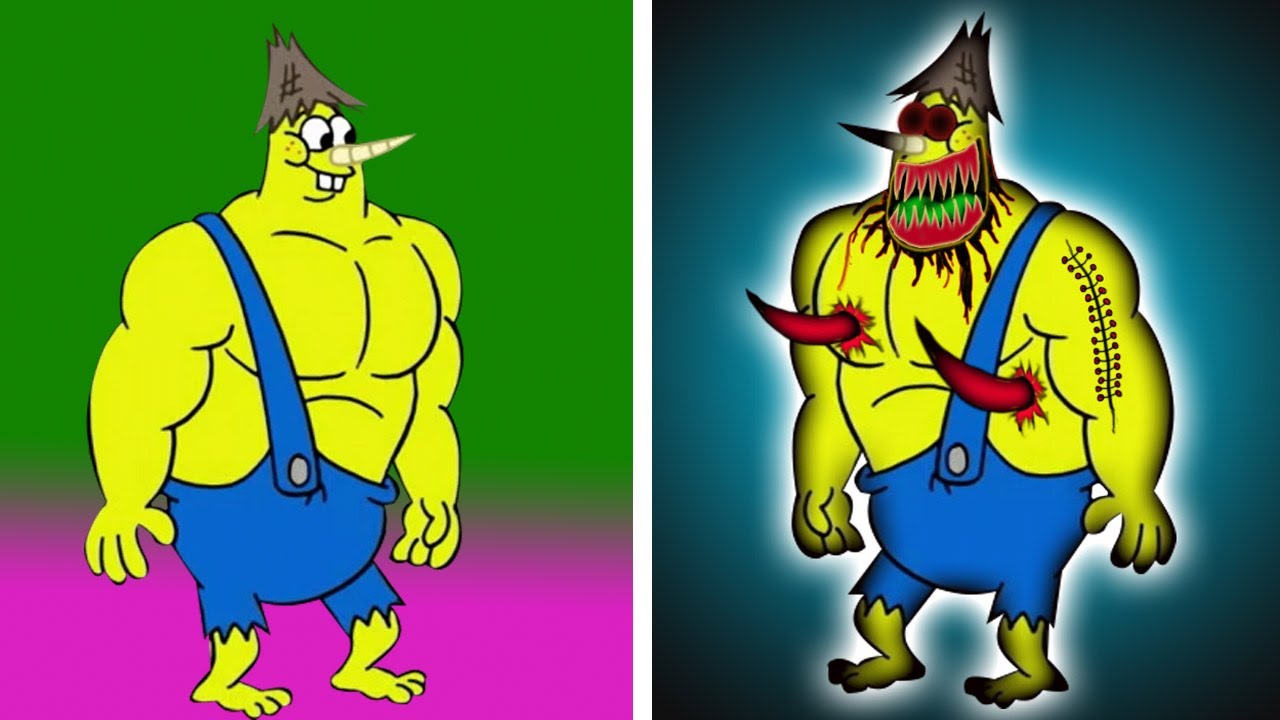 Spongebob SquarePants Nobby Narwhal Characters As Horror Monster ...