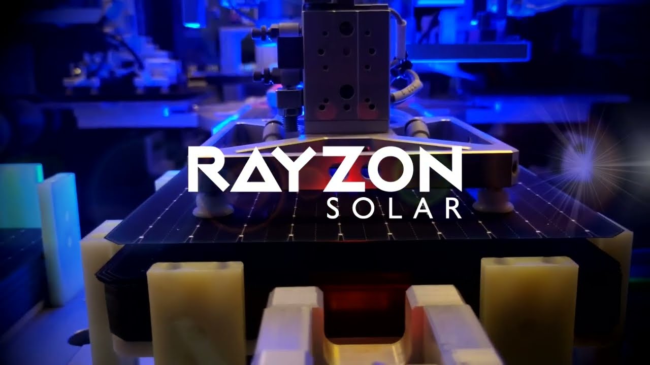 RAYZON SOLAR - Multi Busbar Solar Panel Manufacturing Line - YouTube