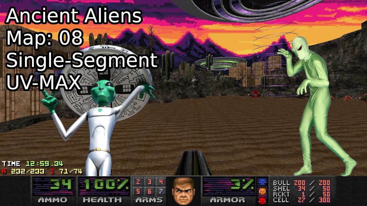 Ancient Aliens Map 08 "Ancient Aliens" UV MAX [DOOM II] - YouTube