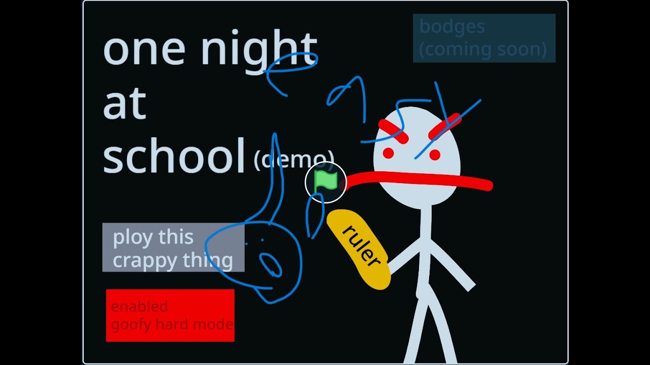 one night at school (easy mode) playthough - YouTube