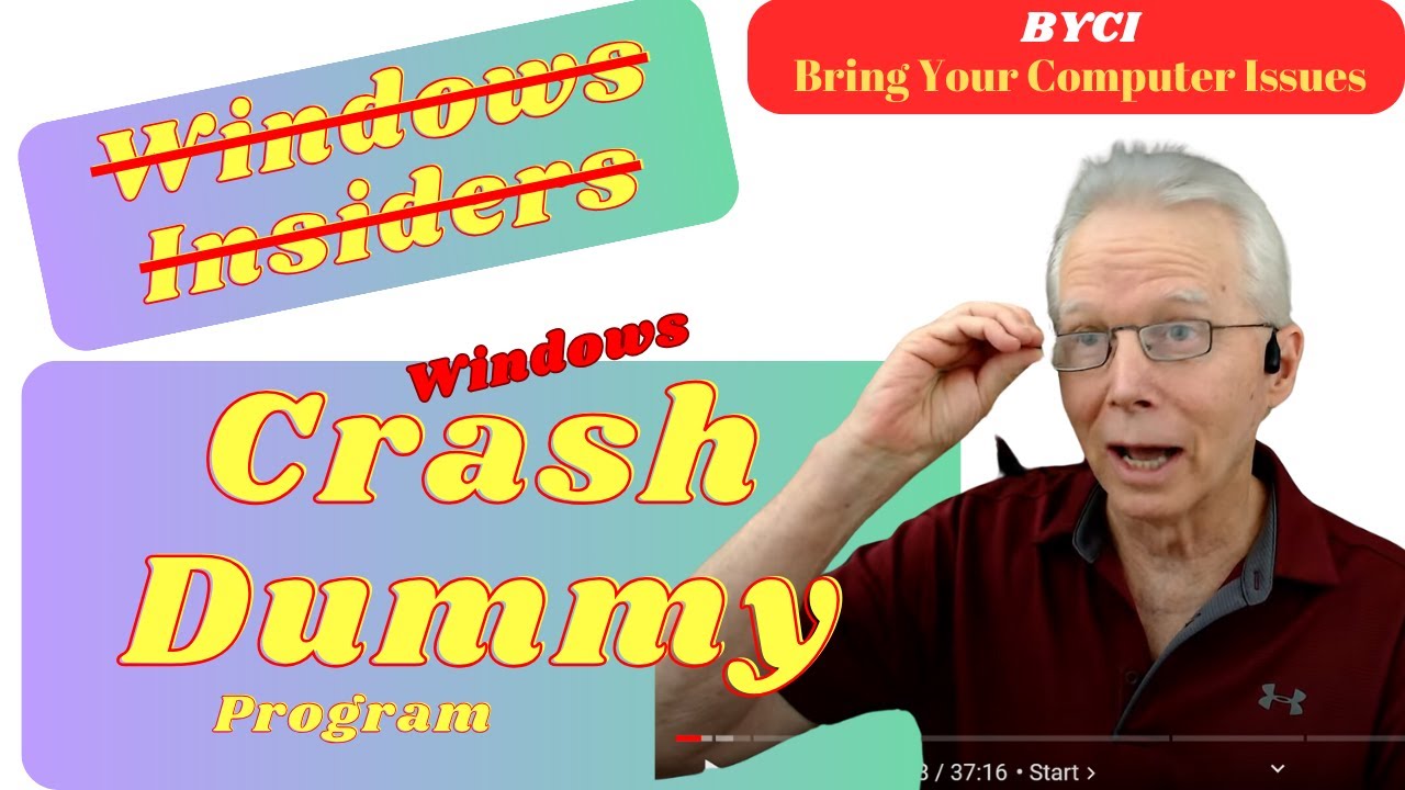 Windows Insiders or Windows Crash Dummies (at 00:21:51) - YouTube