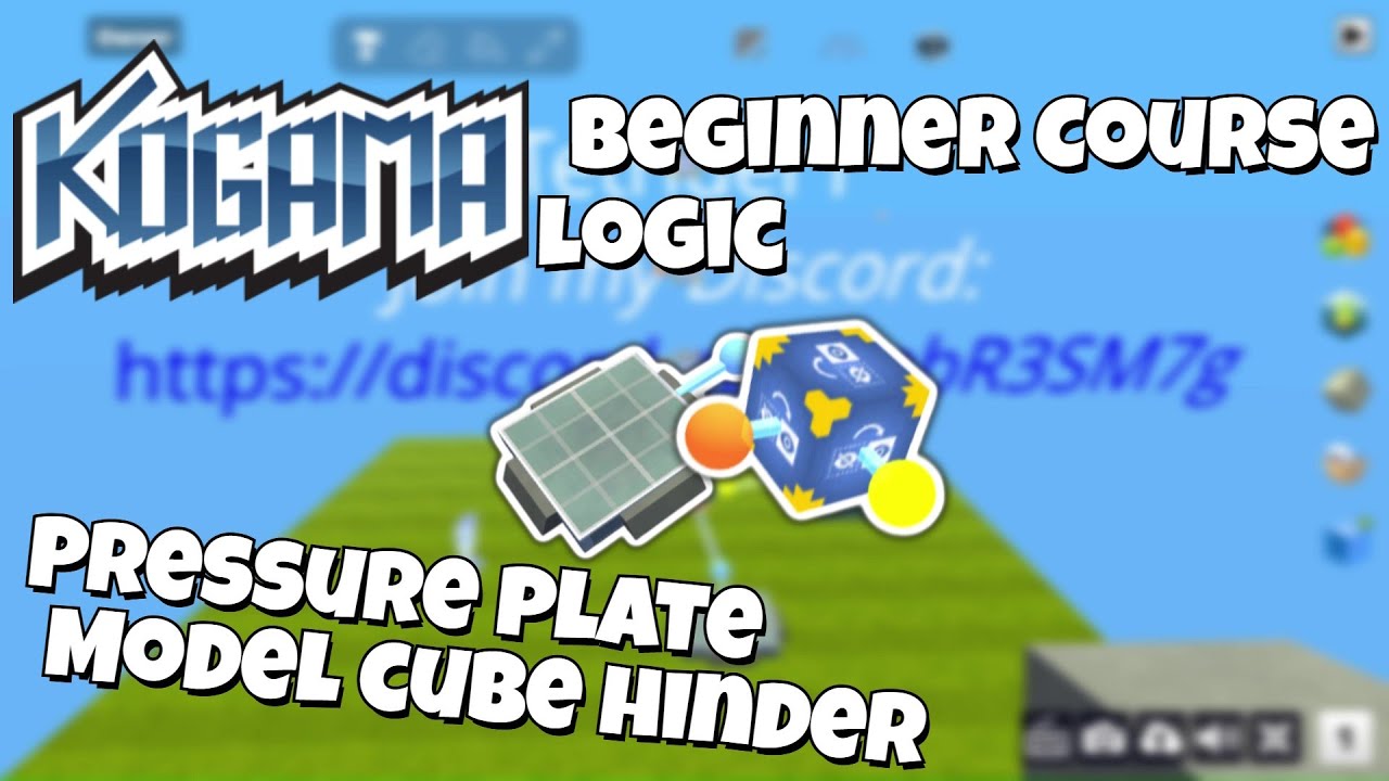 Kogama Logic. Beginner Course - Pressure Plate and Model Cube Hinder ...