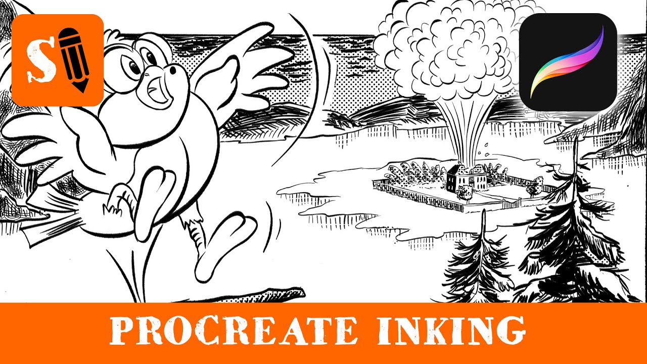 Procreate Inking Comic on the iPad in Procreate: Kwab and the ...