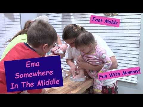 Casting Baby Jordan & Jacob's Feet (2018)! - Fun Foot Mold!