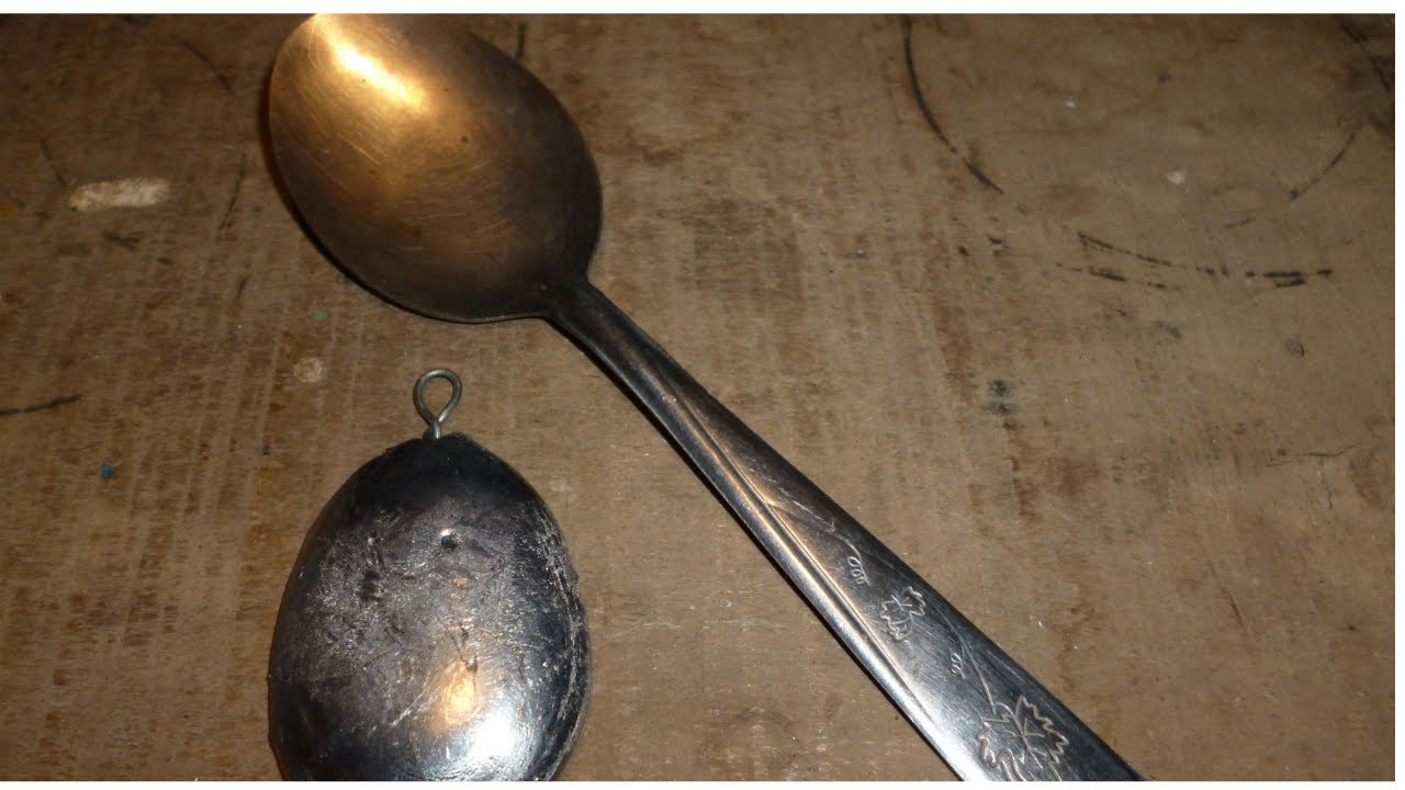 MOLDE Para PLOMADAS CON CUCHARA Y UN IMAN. - YouTube