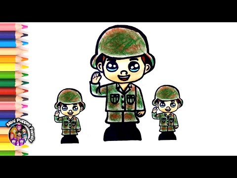 Kolay Asker Çizimi - Çanakkale Zaferi - 18 Mart | Easy Soldier Drawing - Easy Drawing - Painting
