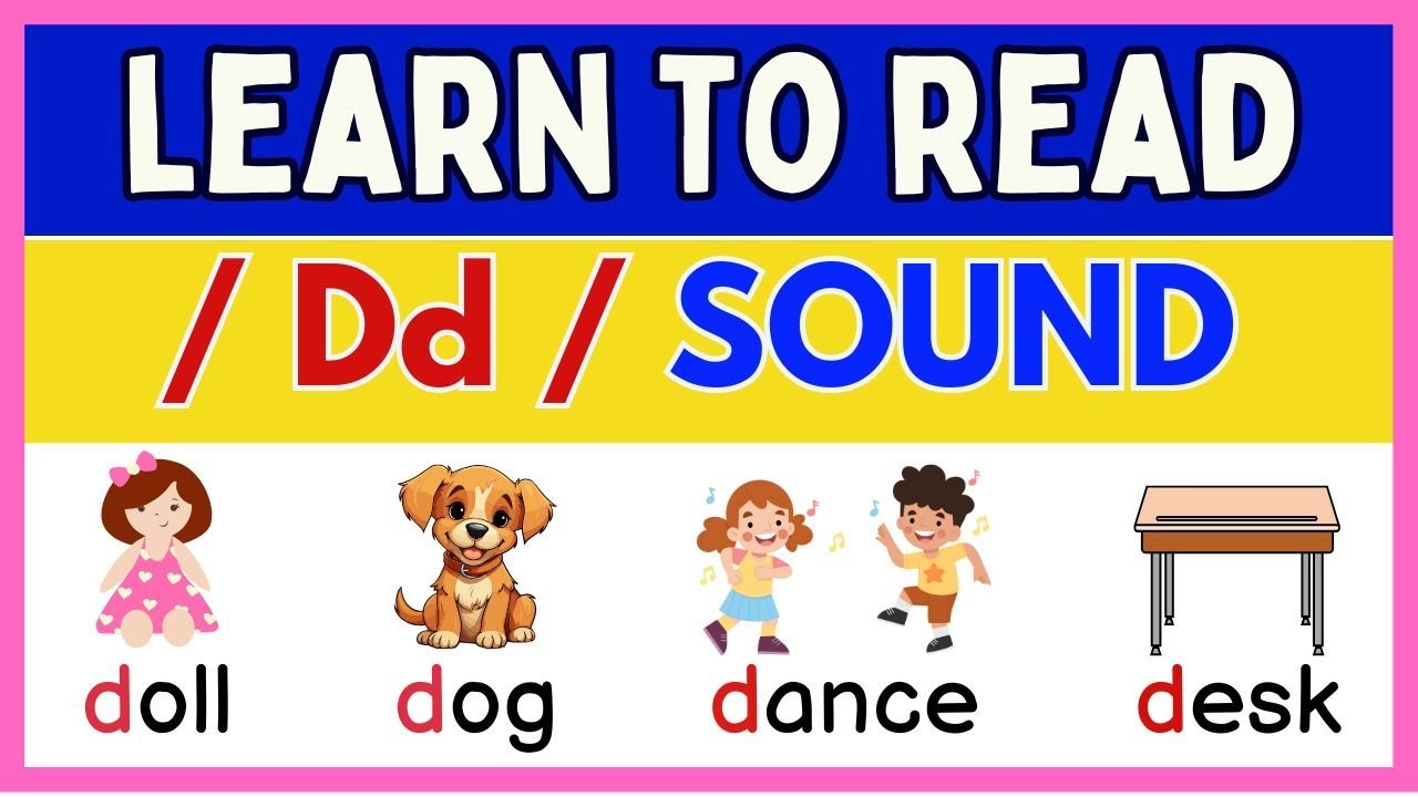 Learn to Read Words with / Dd/ Sound - Vocabulary Words - Phonics for ...