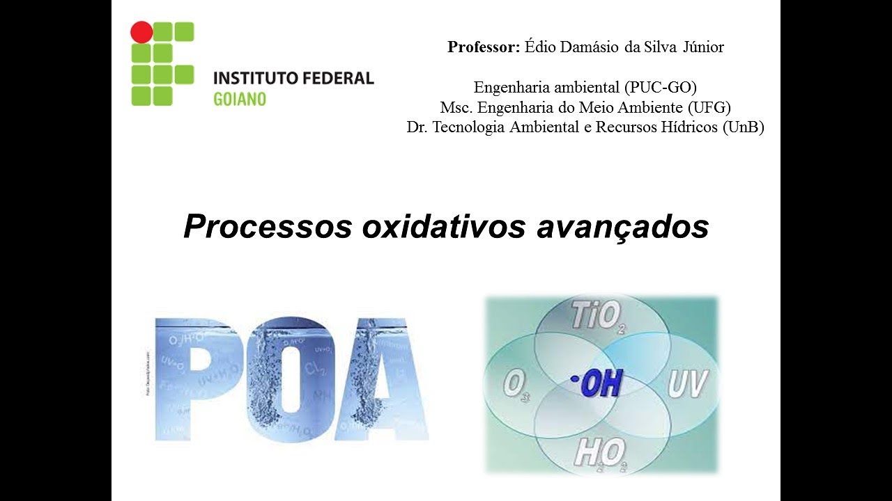 Processos oxidativos avançados - YouTube
