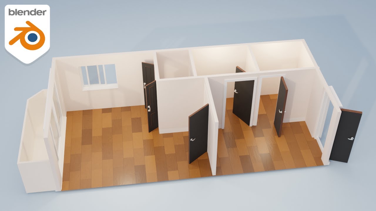 Blenderで3D間取り図を作ろう【建築アドオンArchimesh】 - YouTube