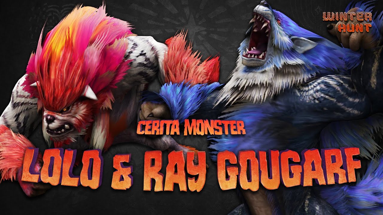 Cerita LOLO & RAY GOUGARF The Red & Blue Fighting Beast | MONSTER HUNTER LORE #ceritamonster ...