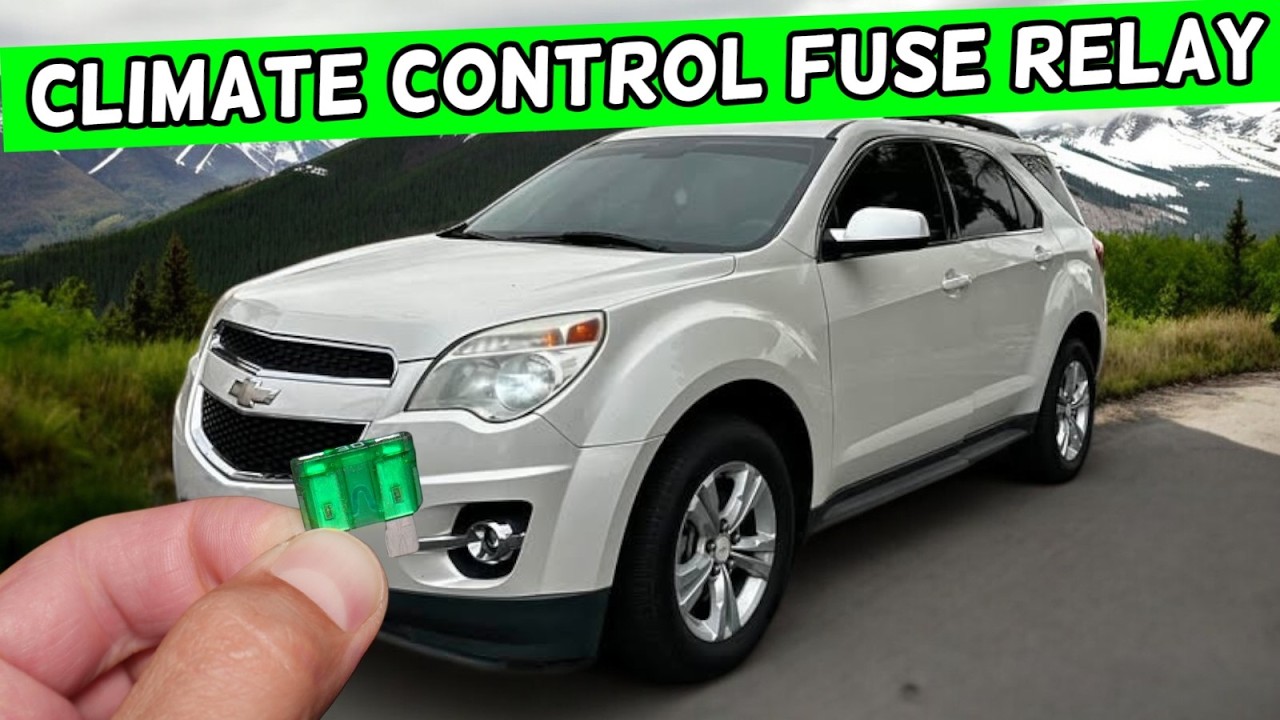 CHEVROLET EQUINOX Climate Control Fuse Relay Location Replacement 2010 ...