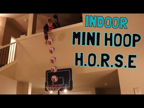 Indoor Mini Hoop H.O.R.S.E ! - YouTube