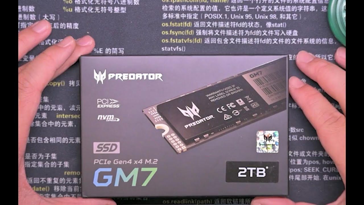 Acer Predator GM7 2TB 簡單開箱+跑分測試 - YouTube