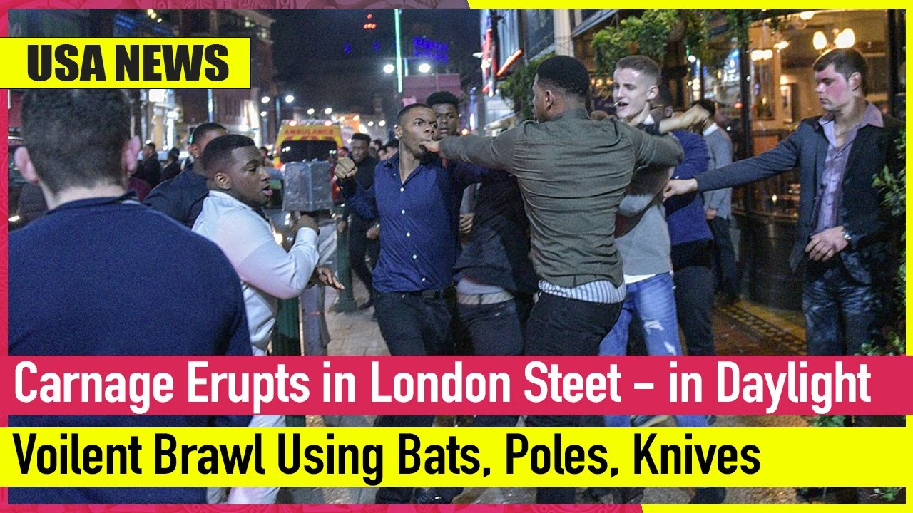 London Street Fighting Brawl | USA NEWS - YouTube