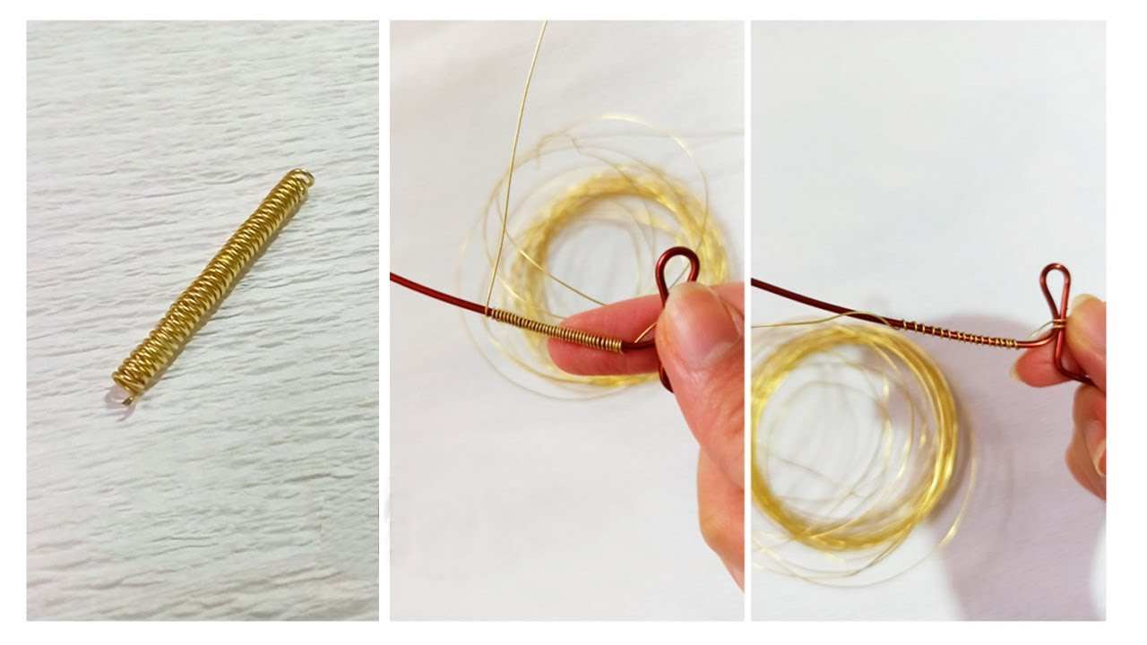 How To Make Wire Coil [Handmade Jewelry DIY] - YouTube