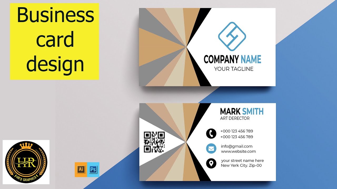 Creative business card design| new visiting card design tutorial ...